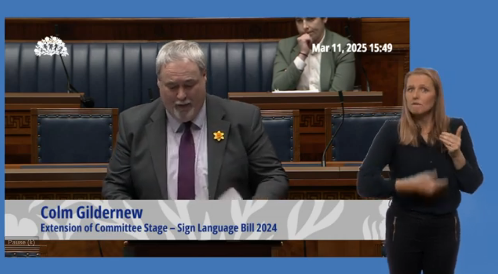 Sign Language Bill: Extension of the Committee Stage, Tuesday 11 March ...