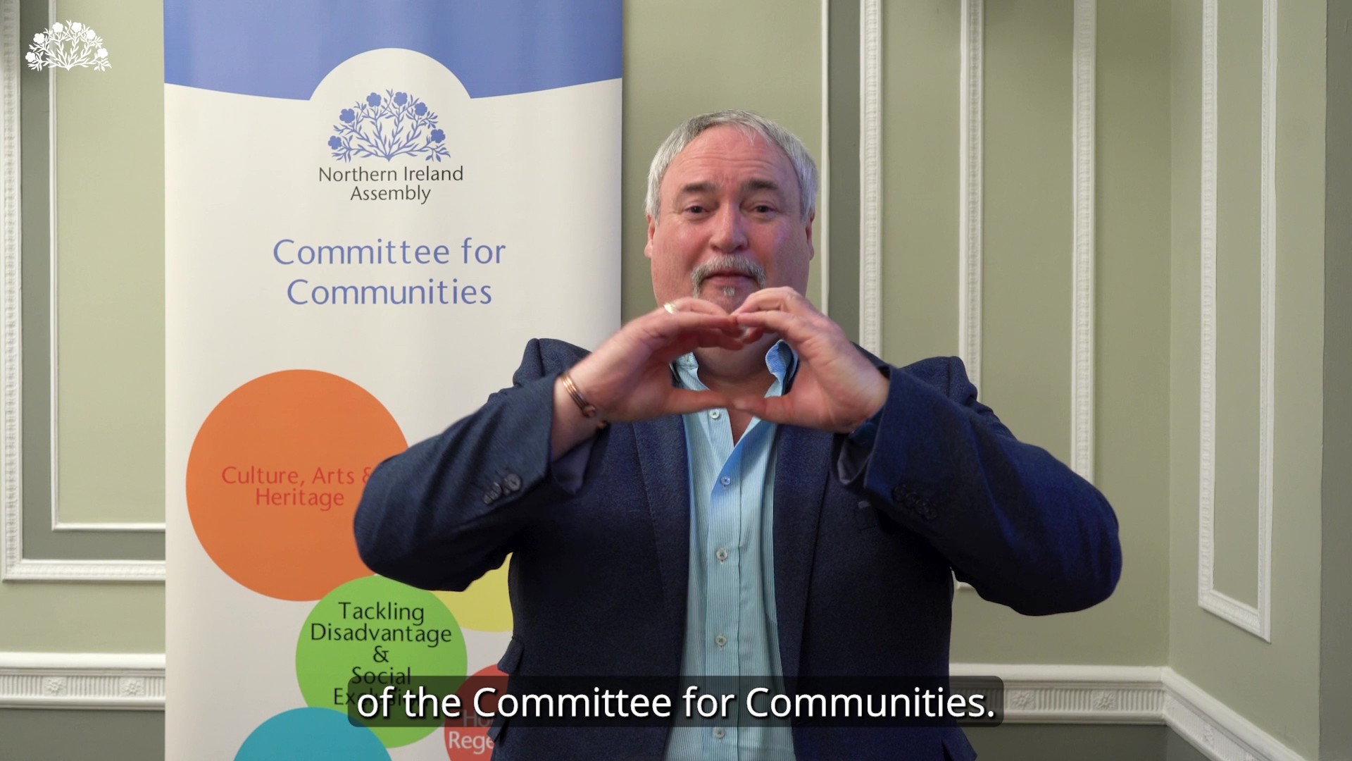 Chairperson Colm Gildernew MLA's update on the Sign Language Bill ...
